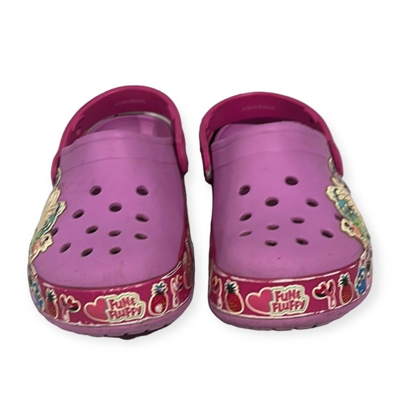 CROCS | Shoes | Crocs Hatchlings Light Up Pink Angry Birds Clogs | Poshmark